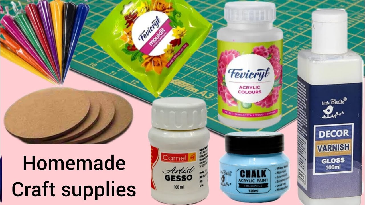 DIY Homemade essential Craft Supplies - YouTube