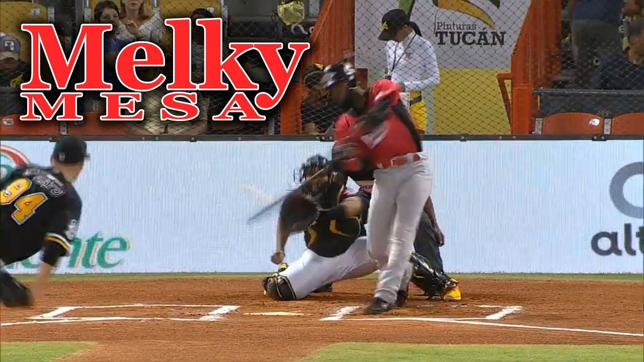 MELKY MESA, sus dos jonrones en un juego en Santiago. (6 NOV. 2019 ...