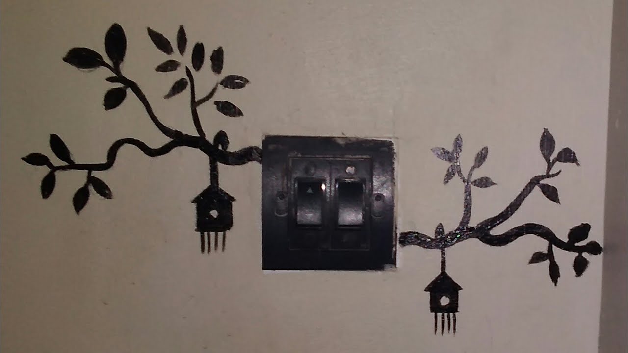 Easy switch wall painting - YouTube