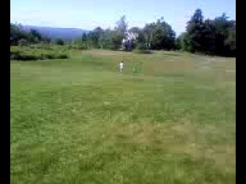 Penelope Orange exercises a BIG BOUNCING INFLATABLE GREEN BALL!