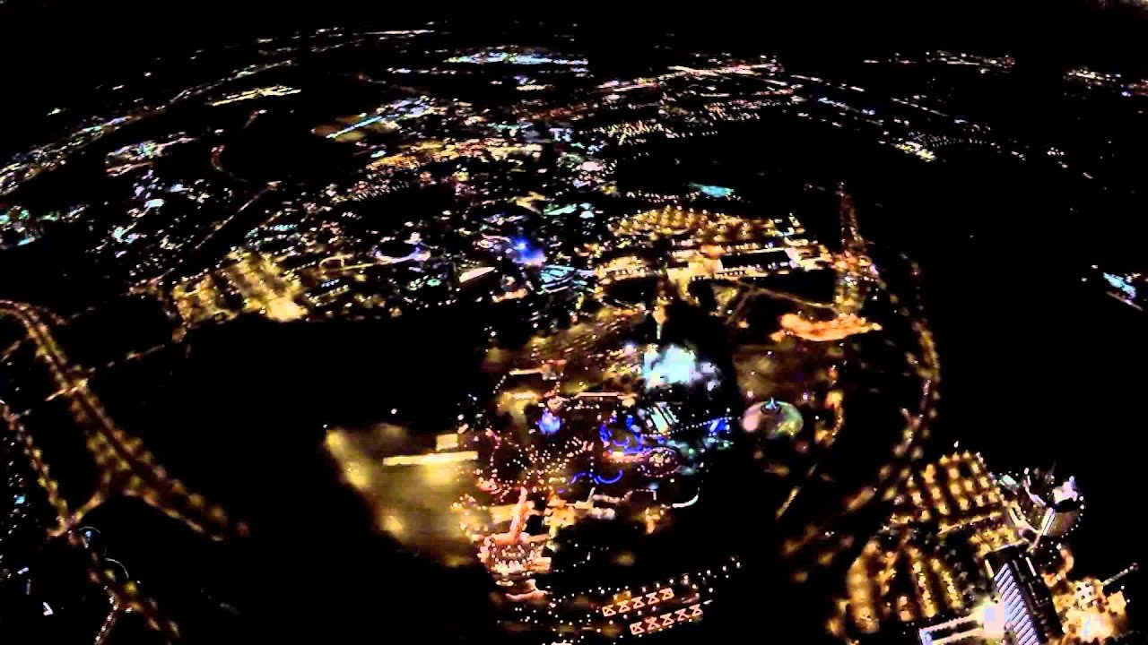 Disney World Magic Kingdom Orlando Flyover @ Night - YouTube