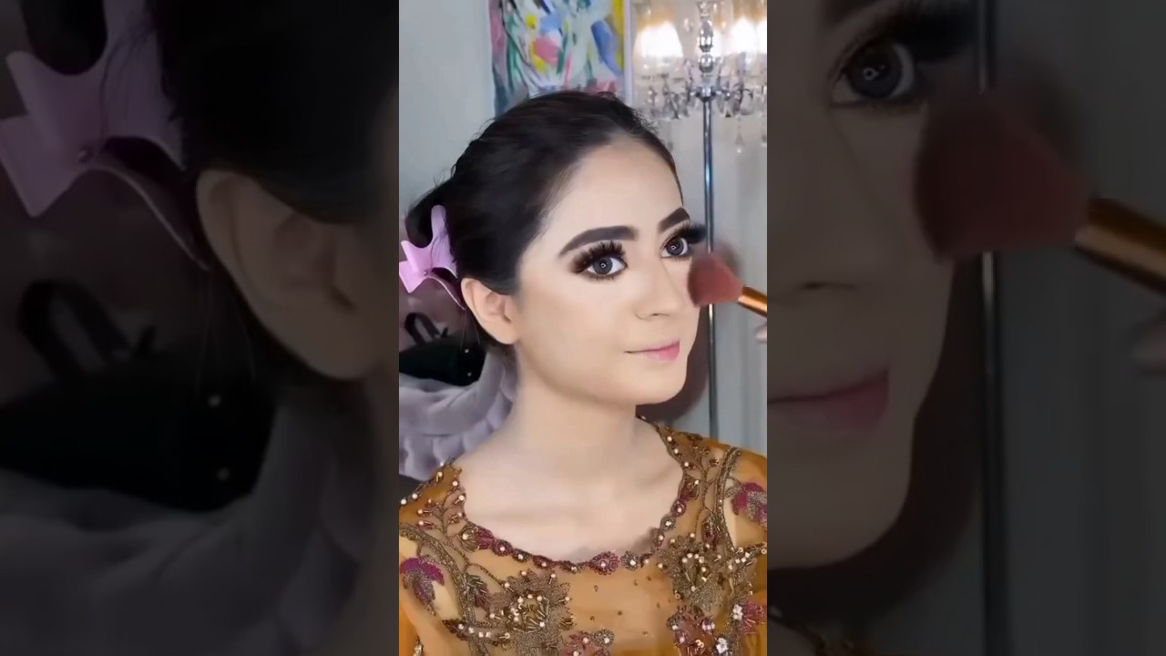 Sharp features#makeup with beautiful model#shortvideo - YouTube