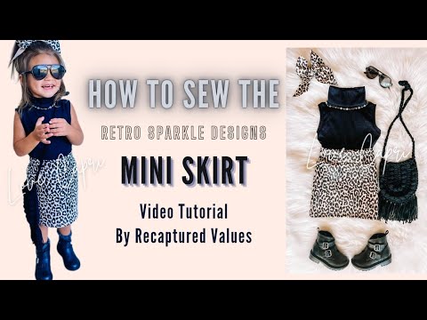 How To Sew The Mini Skirt Video Tutorial by Recaptured Values - YouTube