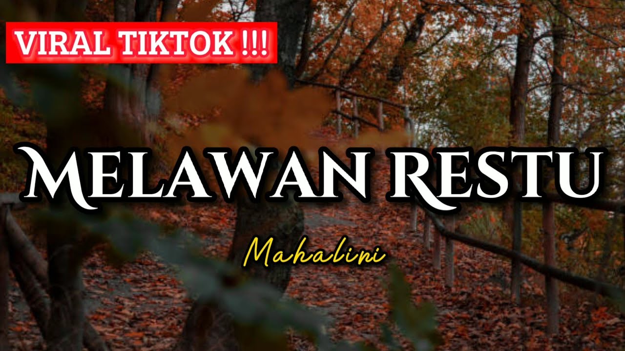 MELAWAN RESTU - MAHALINI Cover Kalimba (Lirik) || VIRAL TIKTOK ...