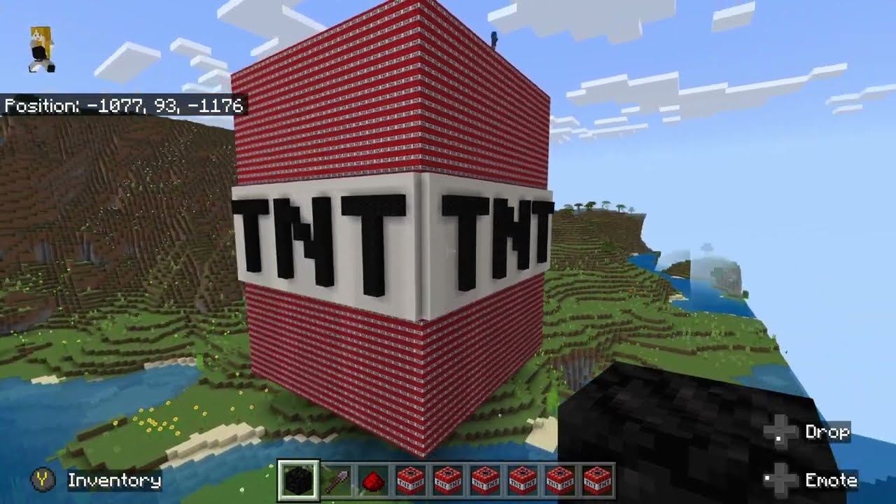 Minecraft gameplay walkthrough TNT mega block build explosion # ...