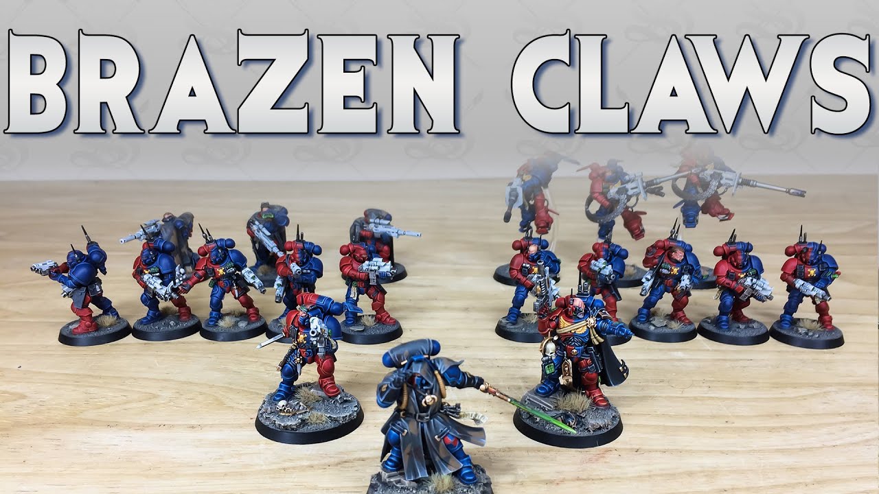 PAINTING SHOWCASE Space Marines Brazen Claws Warhammer 40k 9th Edition ...