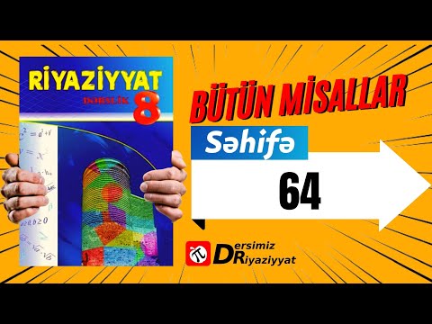 Riyaziyyat 8 ci sinif. seh 64. Viyet teoremi / dersimiz riyaziyyat