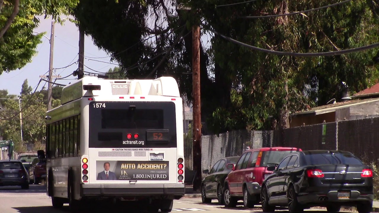 AC Transit - Gillig Advantage Hybrid HEV 40' Route 52 #1574 - YouTube