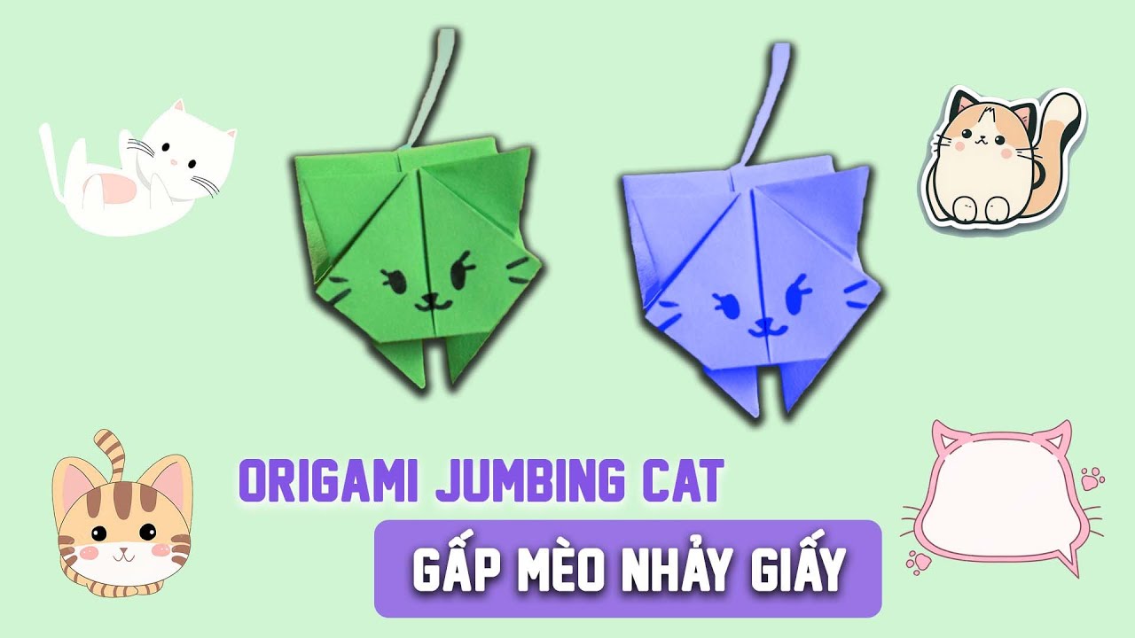 How to make Origami Cat🙀 Easy Origami Cat Tutorial | Hướng Dẫn Gấp Con ...