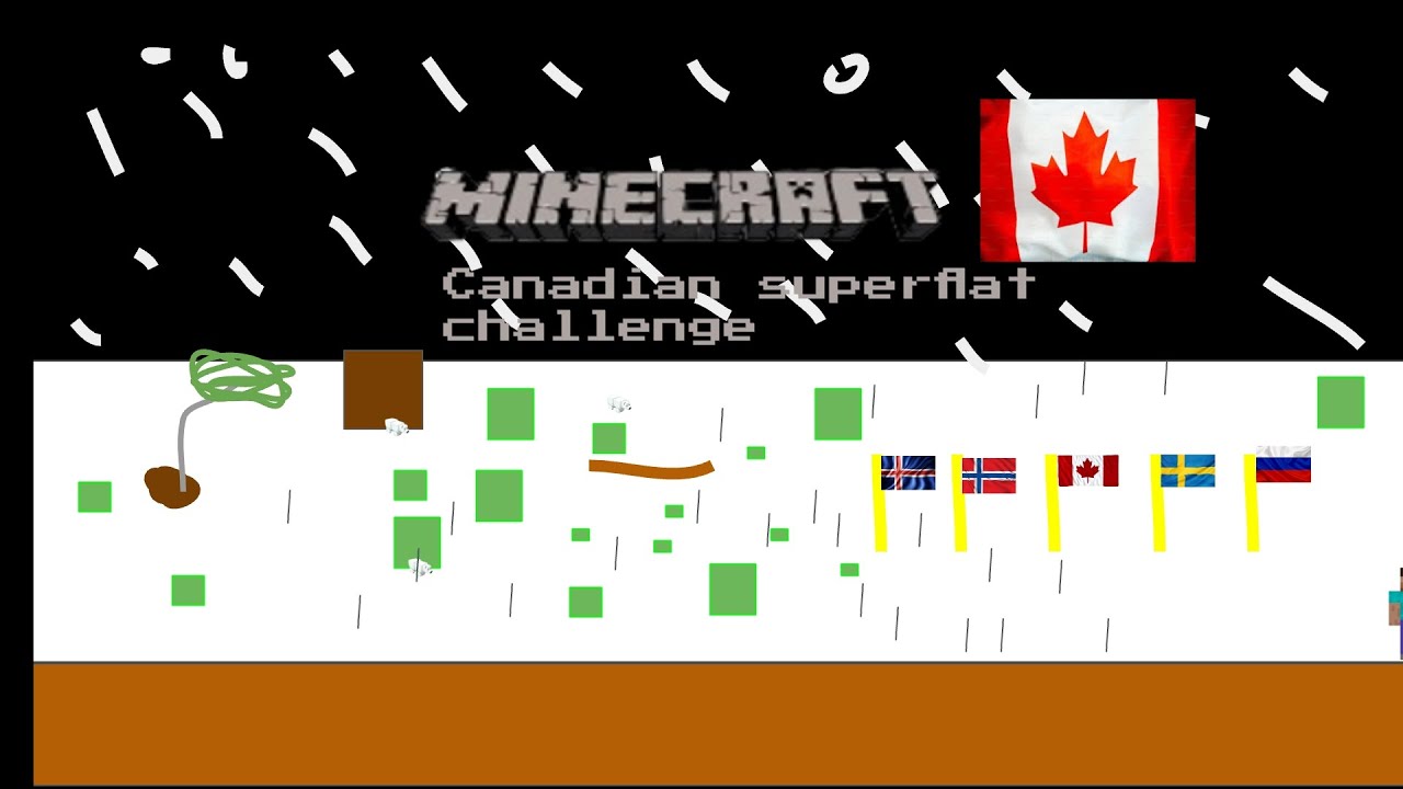 Surviving Snowy super flat basically kenadian Minecraft - YouTube
