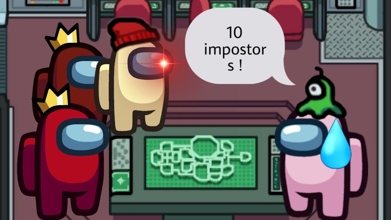 Among us but there are 10 impostors | Among us animation | Birthday ...