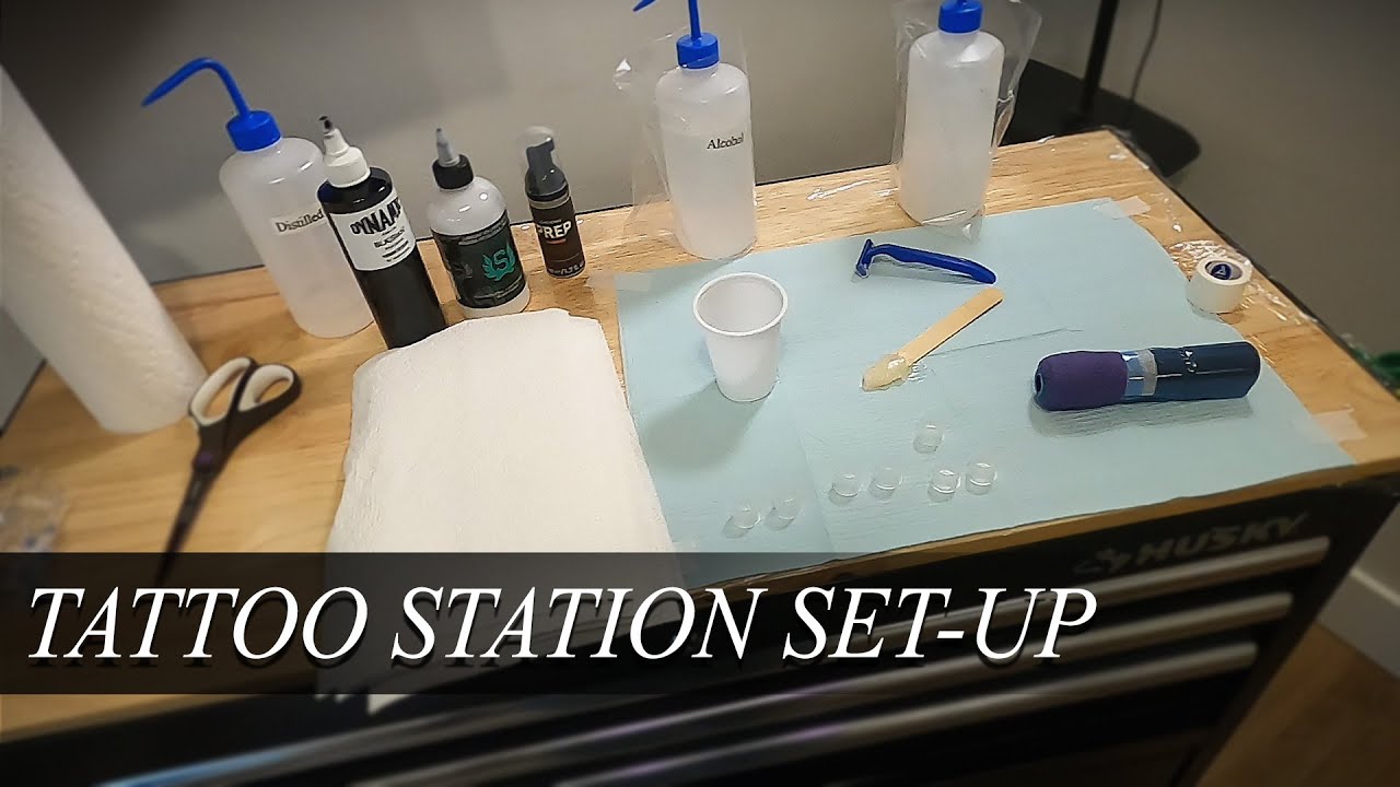 How To Setup Tattoo Station? POV - YouTube