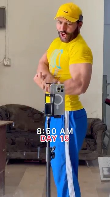 Day 15/100 - Fat to Fit Body Transformation 📈Starting Point: 85kg/172cm ...