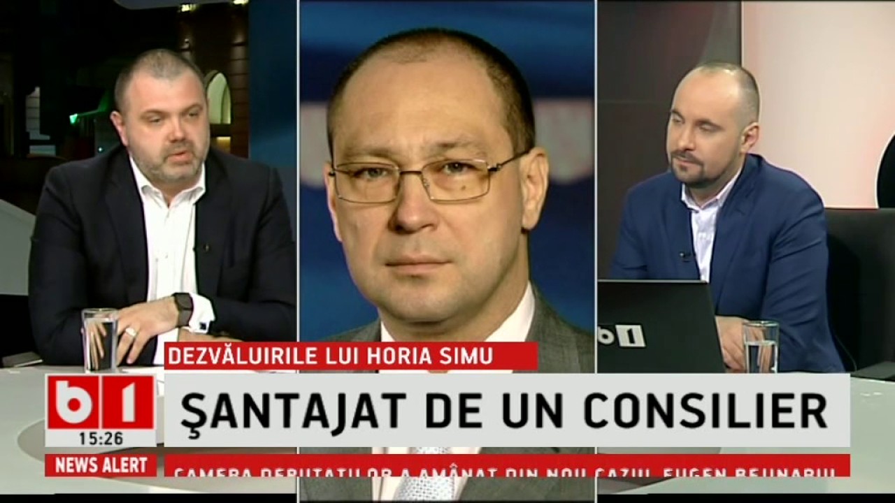STIRI B1TV- CINE ESTE CONSILIERUL CARE L-A SANTAJAT PE HORIA SIMU - YouTube