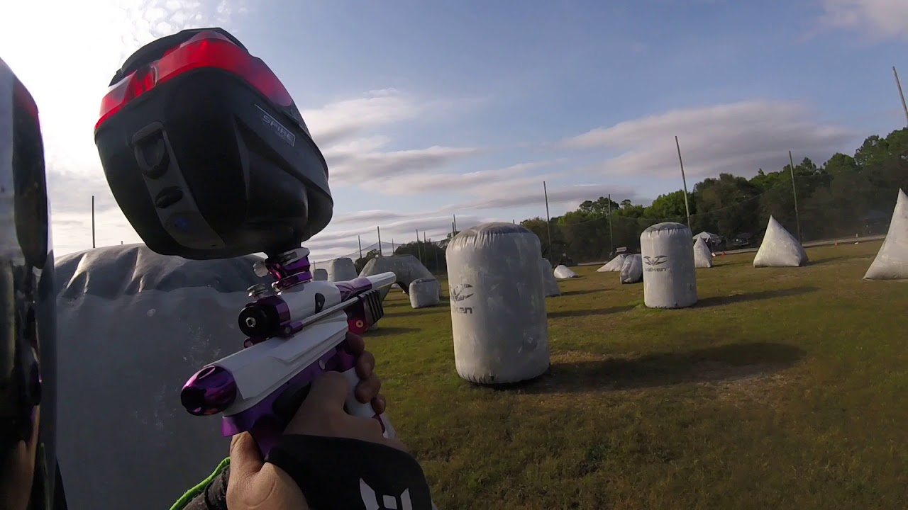 Speedball Gameplay Azodin Kp3 Pump Paintball - YouTube