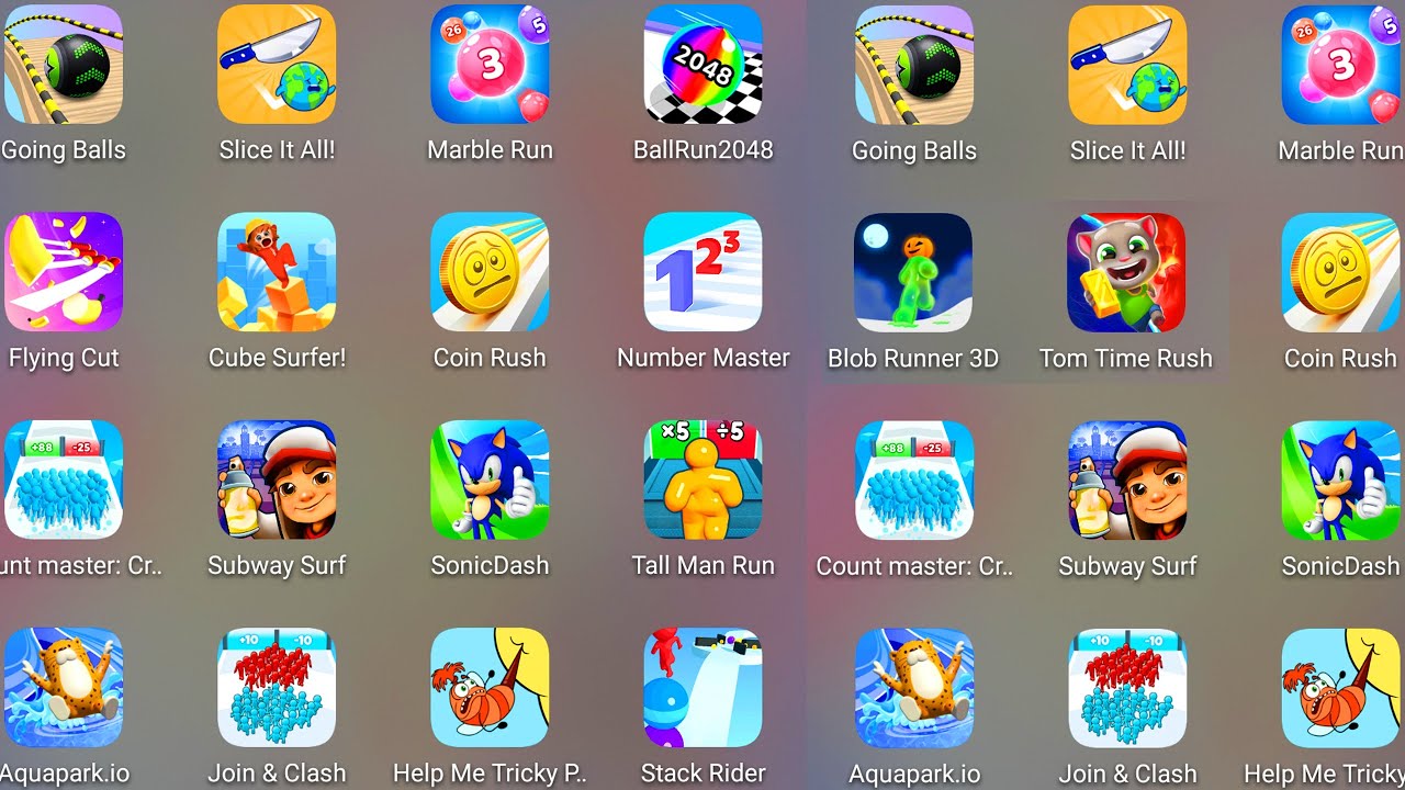 Going Balls,Canvas Run,Sonic Dash,Subway Surf,Number Master,Join ...