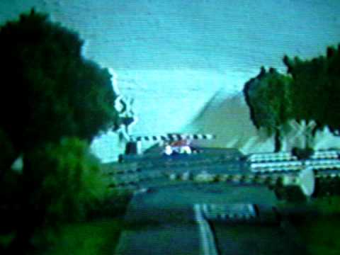 Amtrak RTG Turboliner and P&W Bullet train at a rural crossing with ...