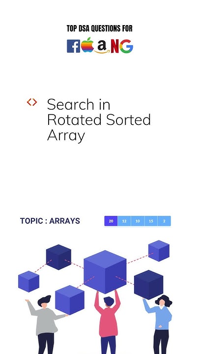 Search in Rotated Sorted Array | Top DSA Questions for FAANG Companies 🚀 #coding - YouTube