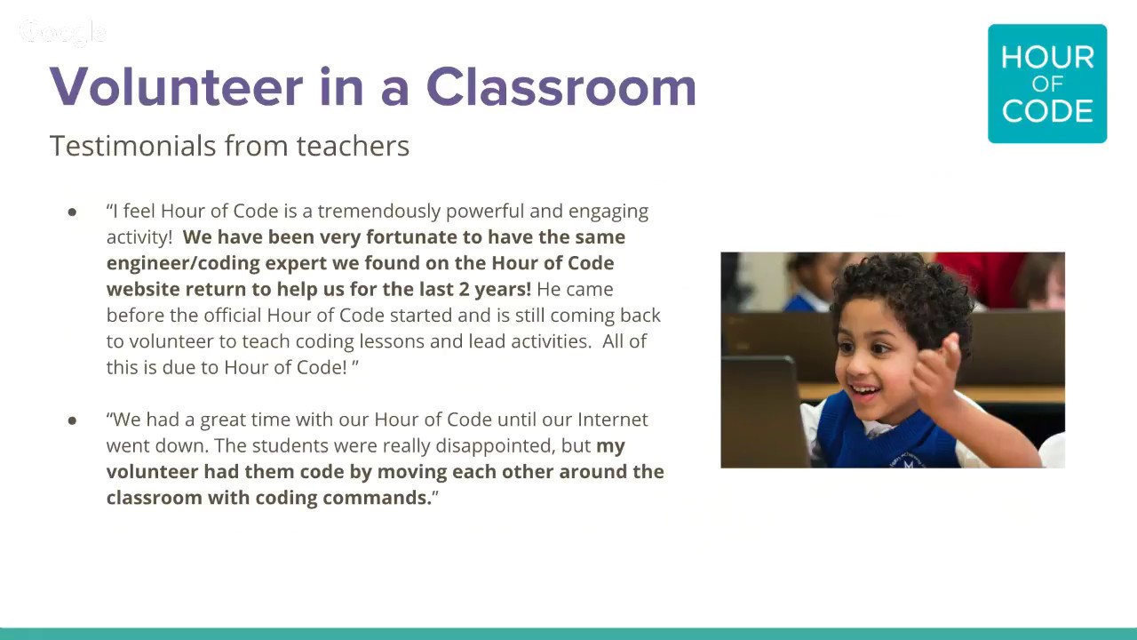 Hour of Code Volunteer Info Session (2017) - YouTube