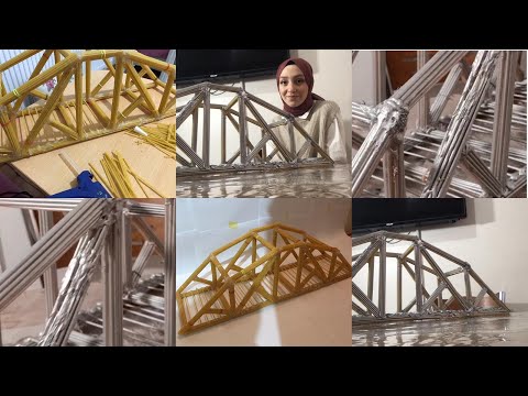 Makarnadan Köprü Yapımı | 20 Kilo Tartıyor 🌉🎉💖