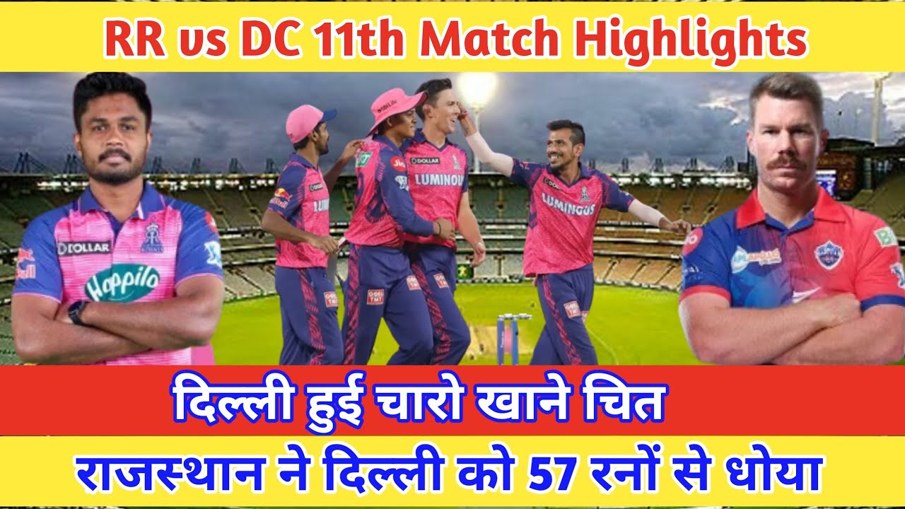 RR vs DC 2023 Highlights: राजस्थान ने दिल्ली को 57 रनों से धोया, RR vs ...