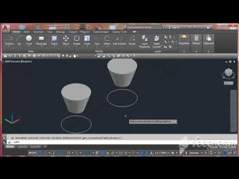 AutoCAD 3D How to use LOFT Command - YouTube