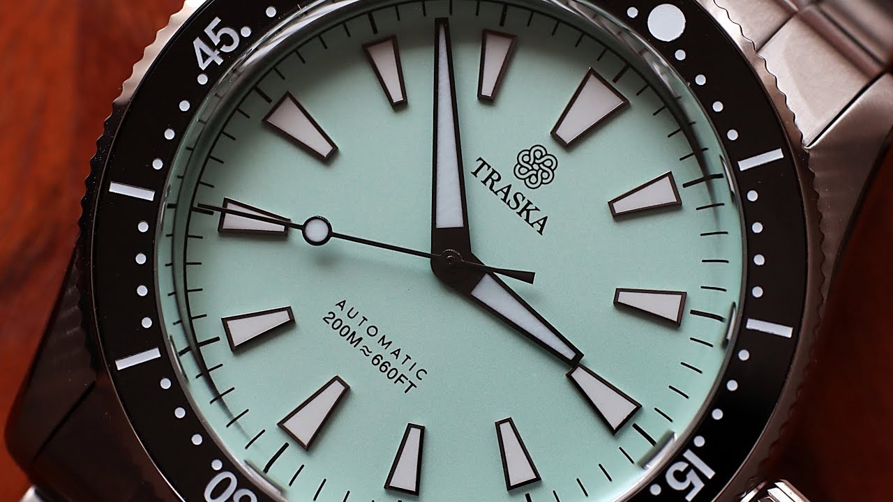 Mint Green Goodness! Traska Freediver (v4.0) Watch Review - YouTube