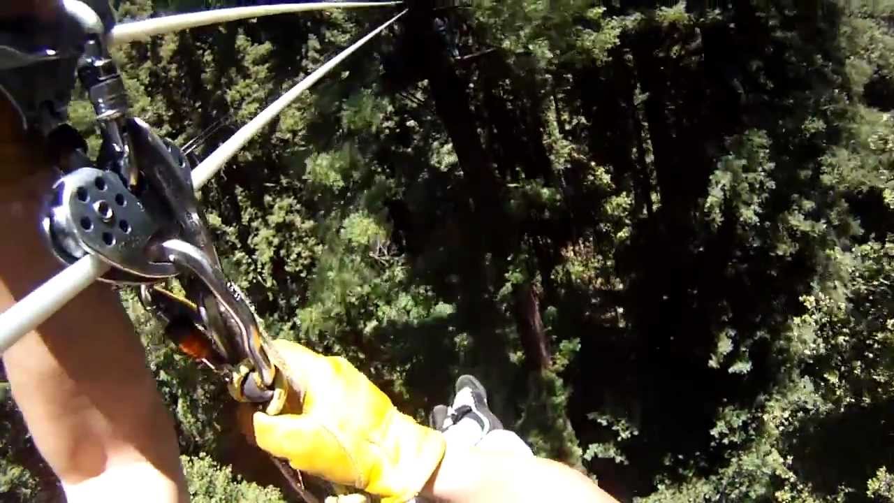 Redwood Canopy Tour (zip-lining in the Santa Cruz Mountains) - YouTube