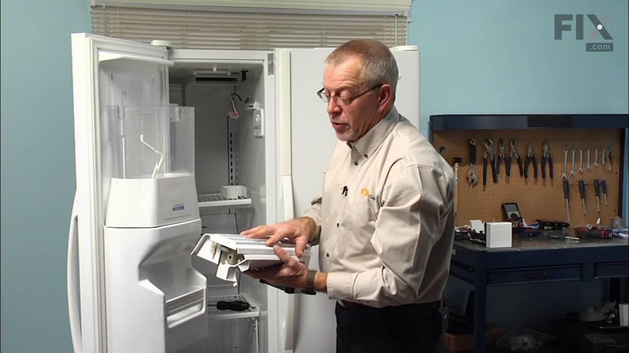 Whirlpool Refrigerator Repair - How to Replace the Ice Maker - YouTube