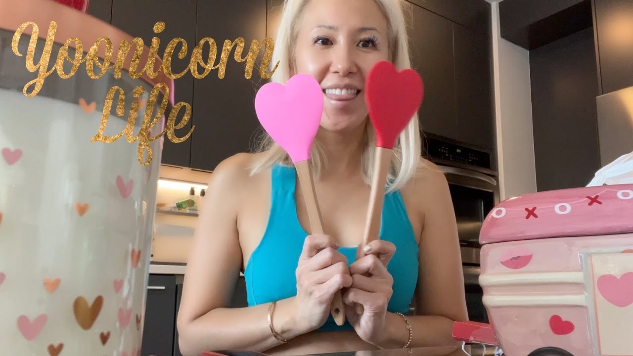 Yoonicorn Life | Trader Joes, H-MART, VALENTINES HAUL! - YouTube