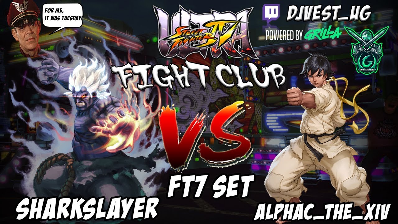 USF4 Fight Club Exhibition Series - SharkSlayer VS AlphaC_The_XIV FT7 ...