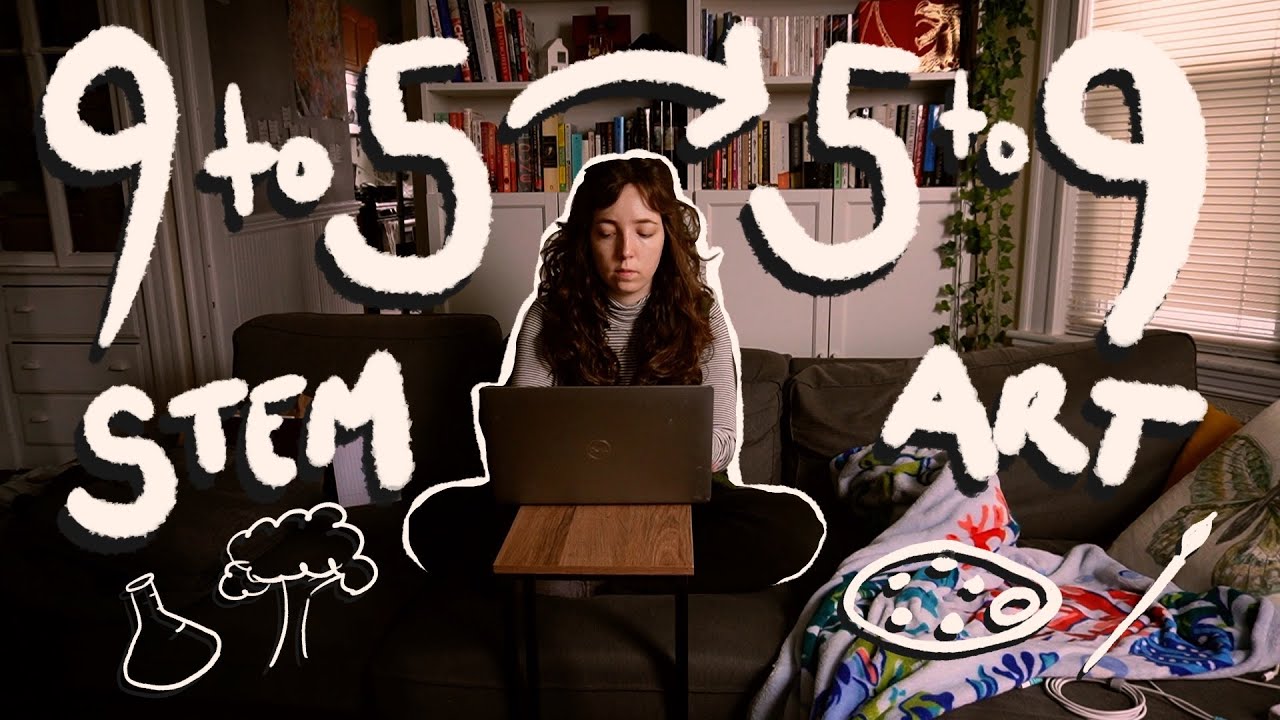 a week in my life as a part-time artist & full-time scientist - YouTube