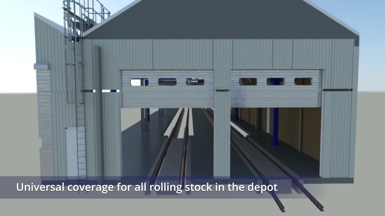 Emeg e-fume™ Exhaust Fume Extraction in Rail Depot | 3D Animation - YouTube