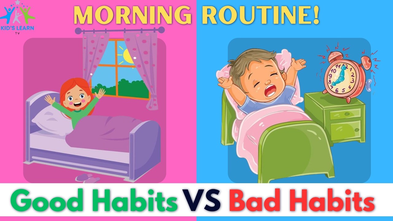 Good Habits VS Bad Habits Morning Routine | Good habits VS Bad Habits ...