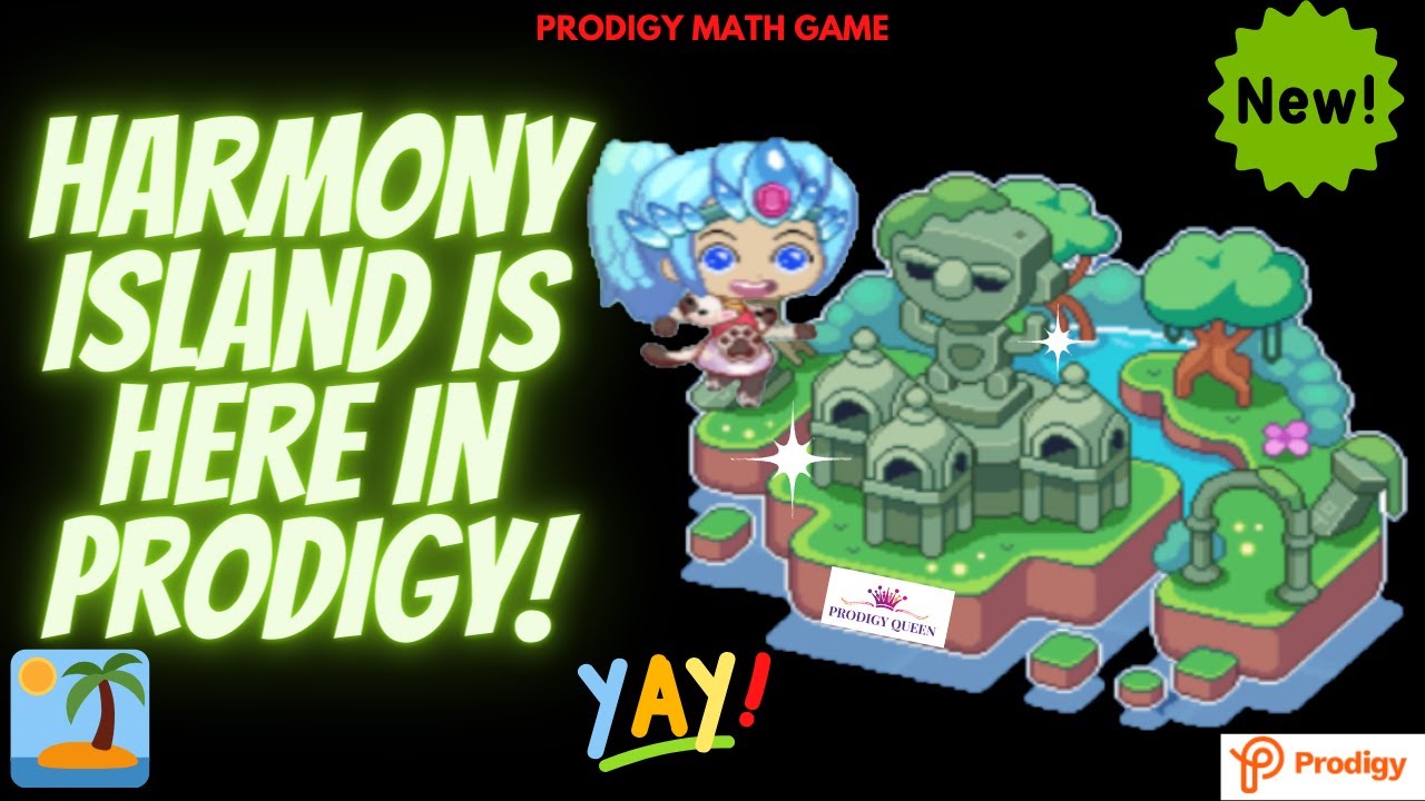 PRODIGY HARMONY ISLAND Is HERE | PRODIGY MATH GAME 2020 | ***Must Watch ...