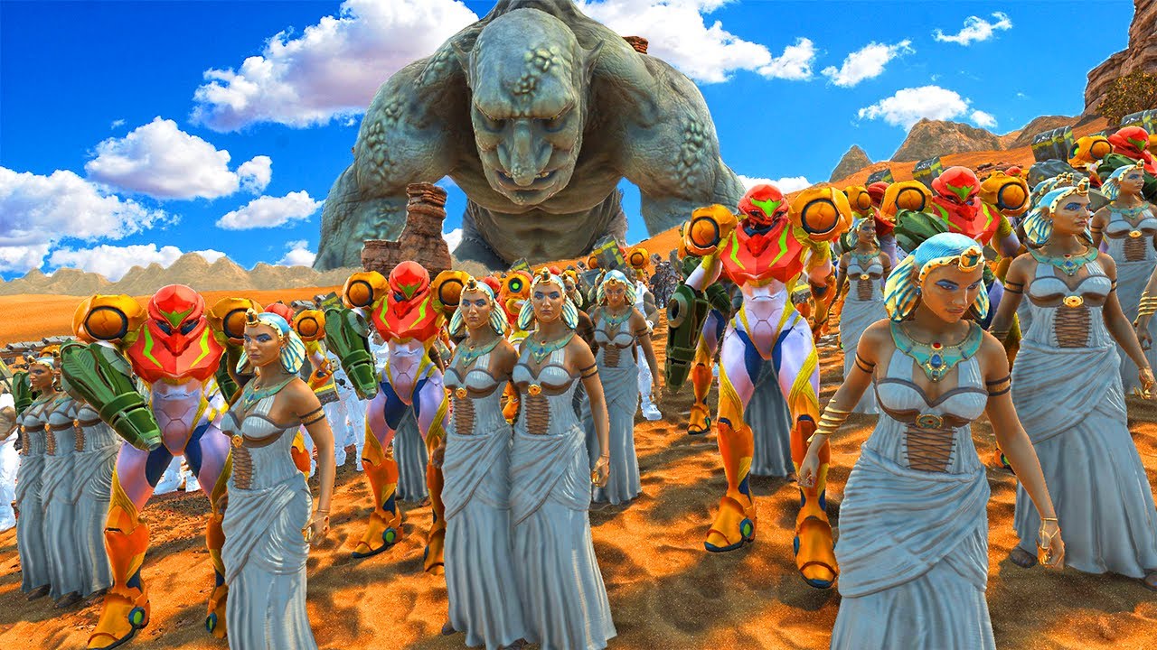 Military Drone, Samus Beam & Cleopatra Force vs 2.6 Million Devil Army ...