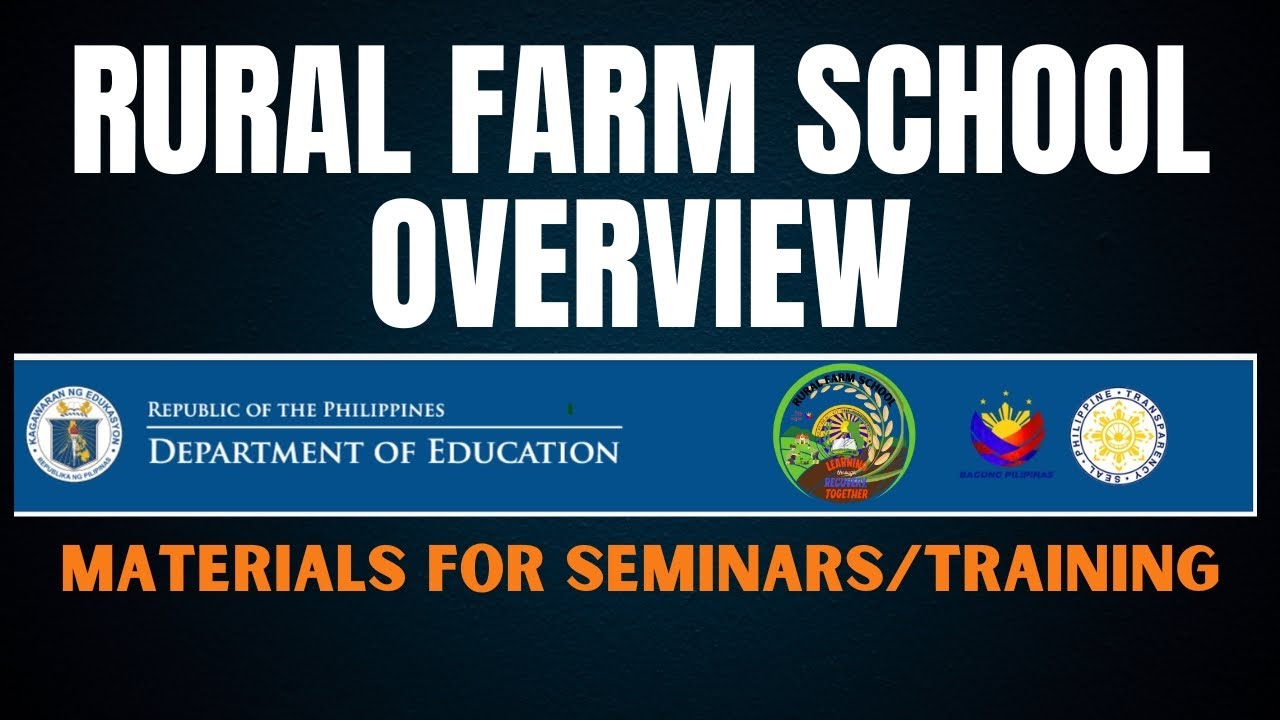 RURAL FARM SCHOOL OVERVIEW I Alternative Delivery Models I #deped # ...