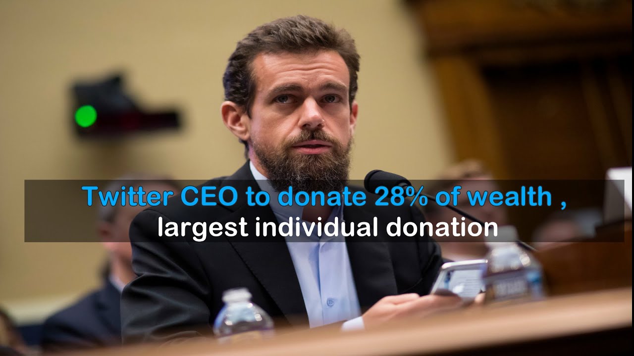 Twitter CEO donates 28% of his wealth |Largest Individual Donation for ...