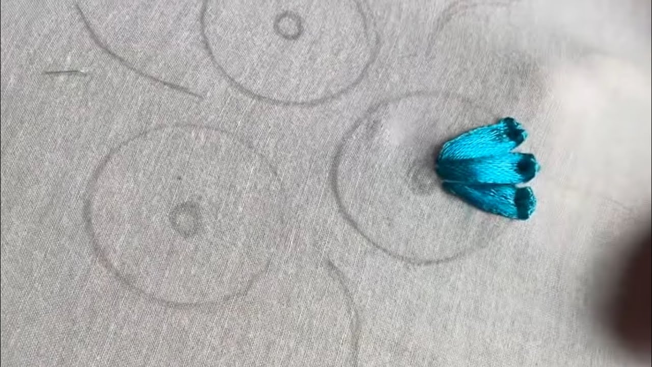 Ribbon flowers |easy hand embroidery |ladies shirt design - YouTube