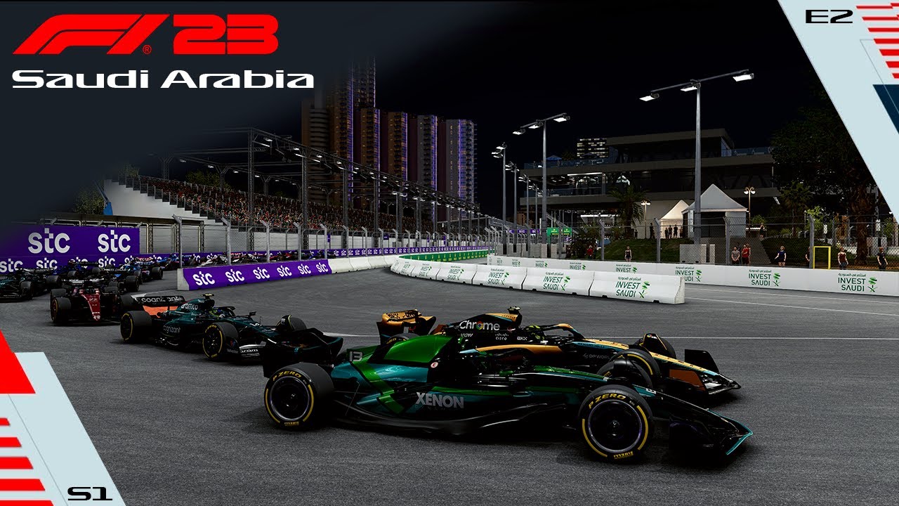 F1 23 - Diaz Racing Saudi Arabia- Modo Mi Equipo - Carrera 2 (E3) - YouTube