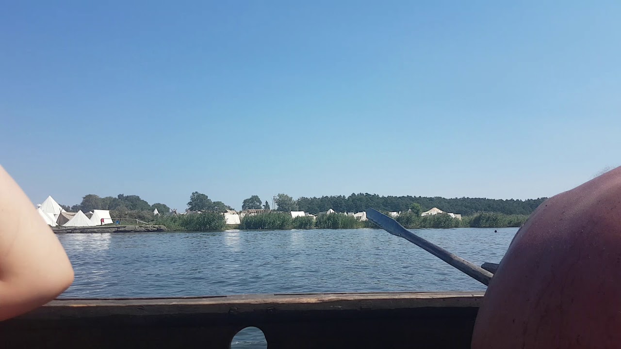 Jomsburg Wikinger Fest Wolin 2018 Ausflug mit dem Drachenboot - YouTube