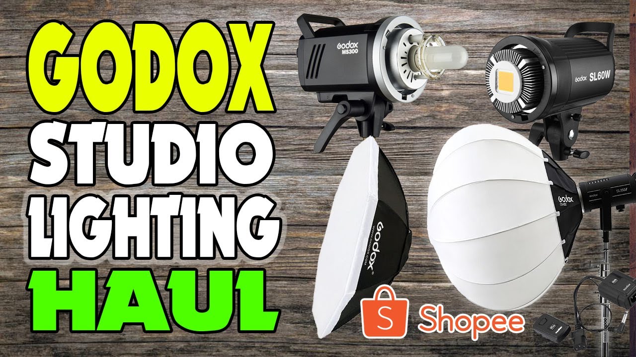 Godox Photo and Video Studio Lighting Shopee Haul - YouTube