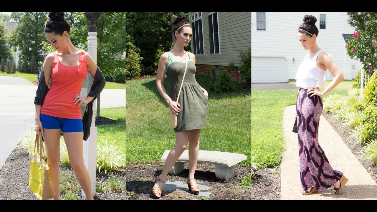 Summer OOTD | 3 Outfit Looks | Casual, Cute & Comfy - YouTube