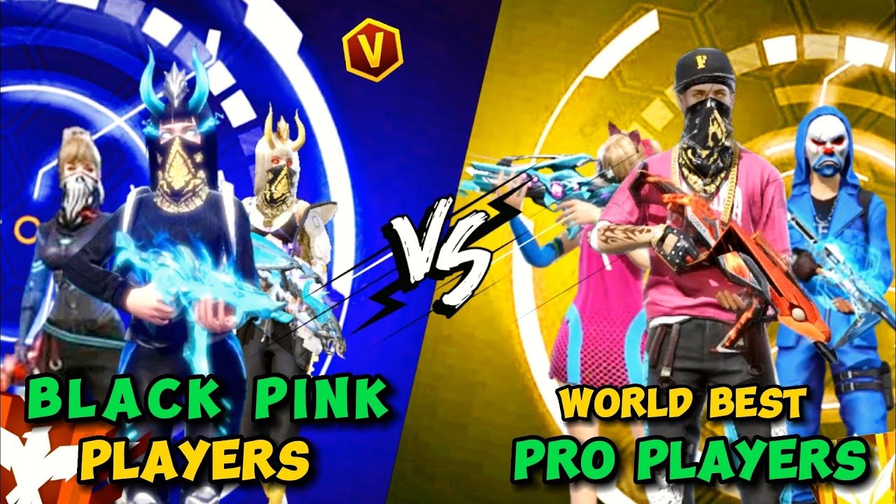 BLACK PINK VS 4 DANGER PRO PLAYERS 4 VS 4 BEST FF GAMEPLAY | GARENA ...