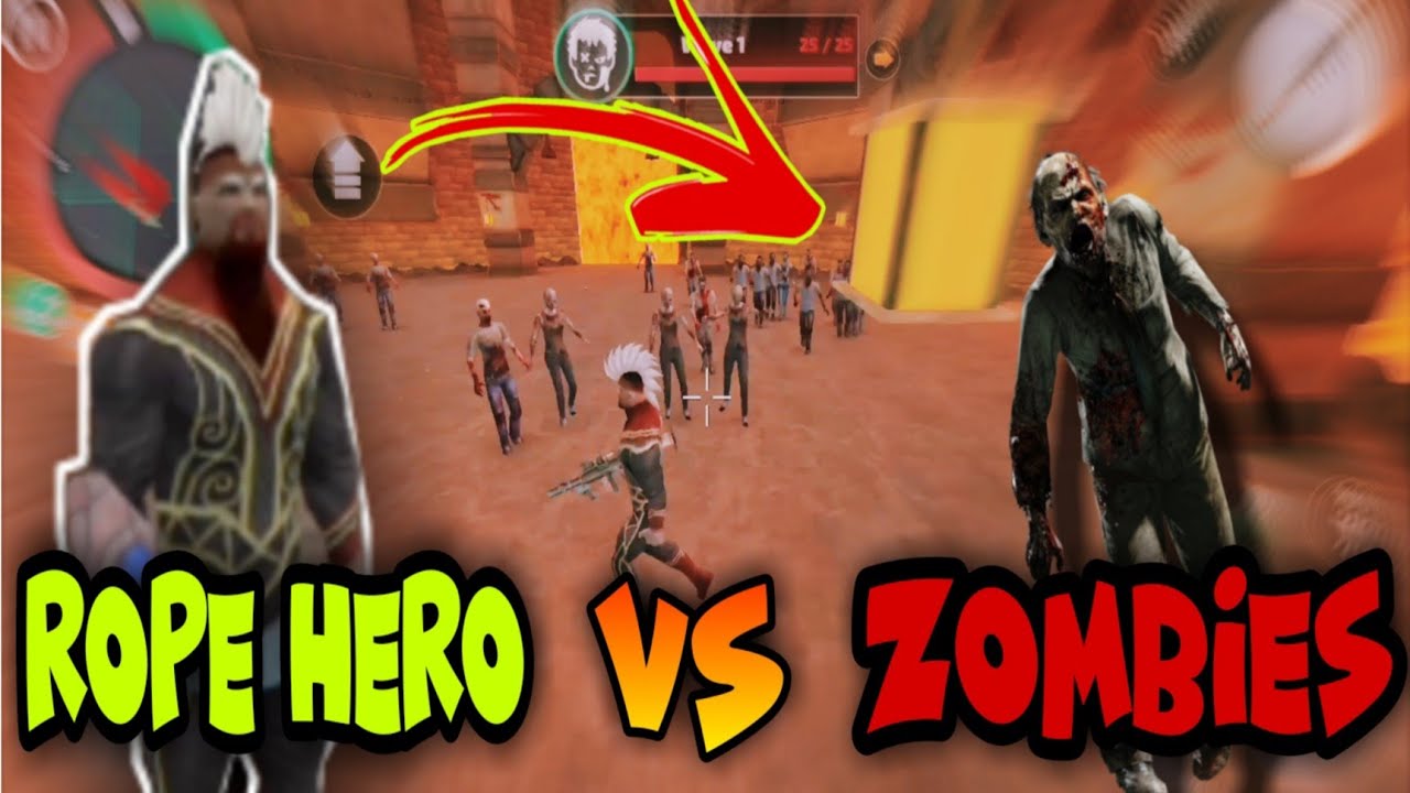Rope Hero Vs Zombies | ZOMBIES KILLED ME | Super SNJ | Rope Hero Vice ...