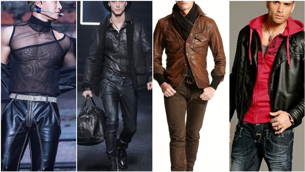 Demanding and most beautiful leather outfit collection for boys. - YouTube