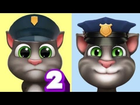 My talking tom cat vs my talking tom 2 so beautiful 💓♥️😍🥰💙💙💙💙 - YouTube
