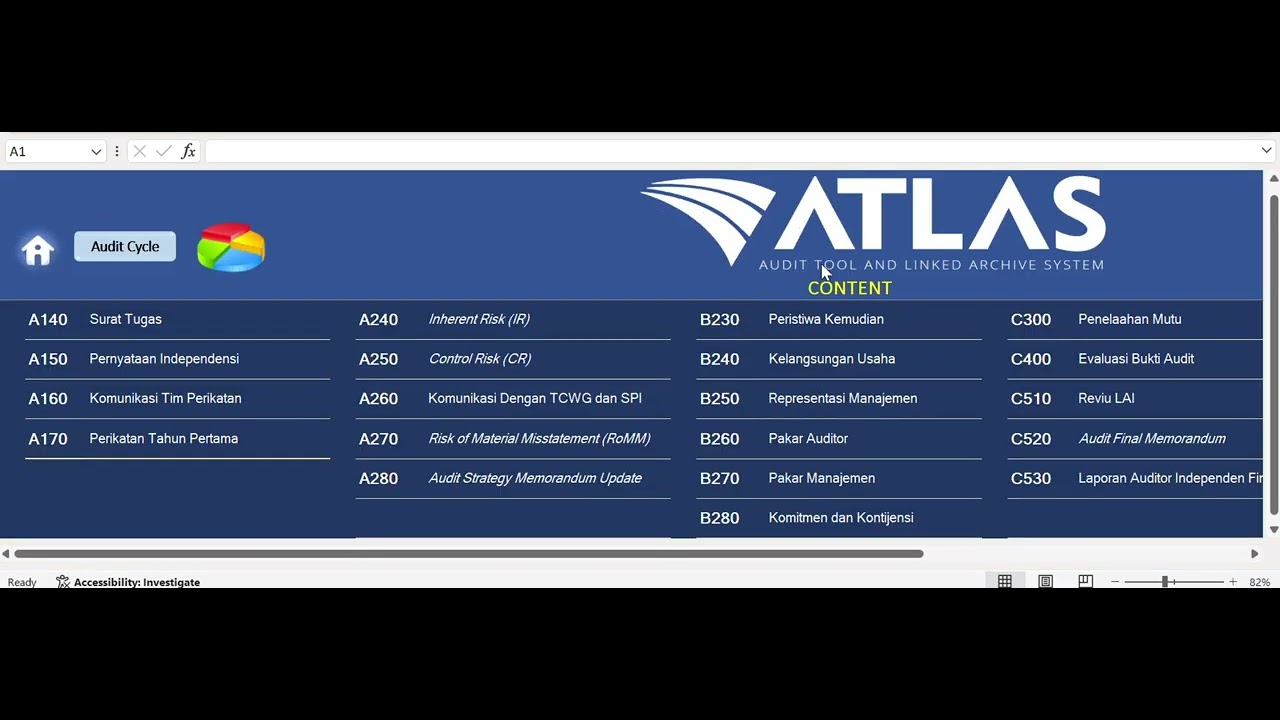 ATLAS Berbasis Excel bagian C Completing and Reporting Indeks - YouTube