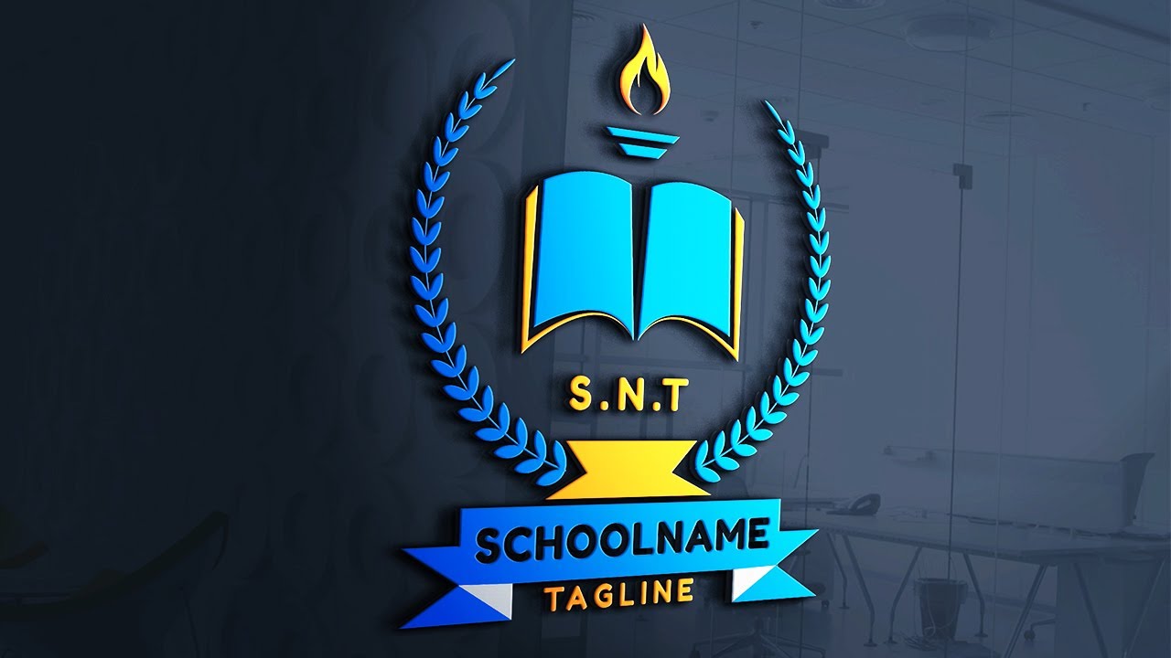 School Logo Design Tutorial for Beginners | Step-by-Step Guide by ...