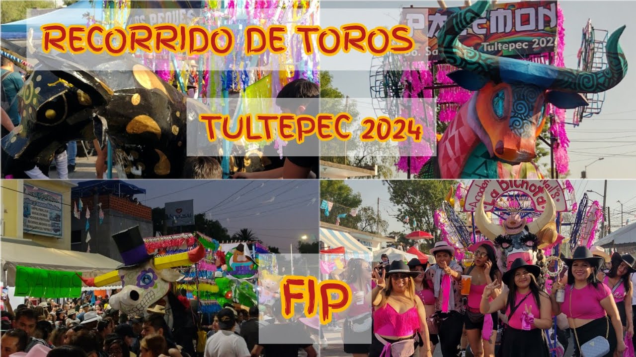 RECORRIDO DE TOROS FERIA INTERNACIONAL DE LA PIROTECNIA TULTEPEC 2024 💥 ...